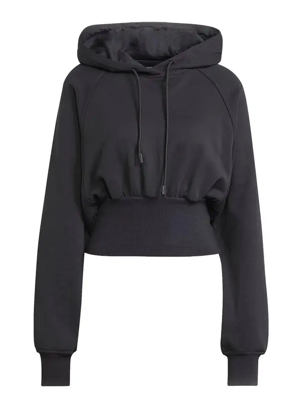 Stella McCartney Logo Cropped Hoodie - Black