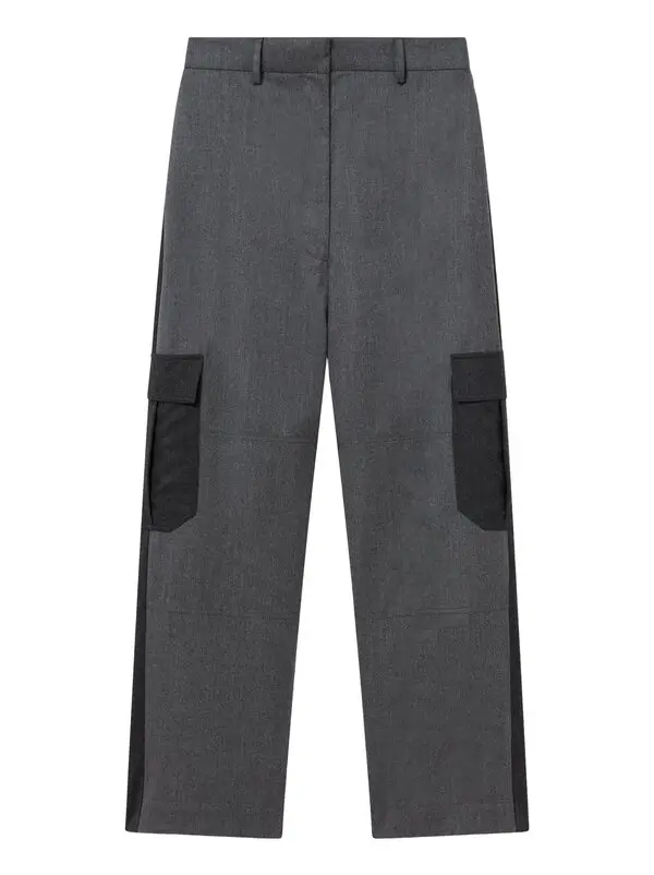 Stella McCartney Paneled Cargo Pants - Ash Gray