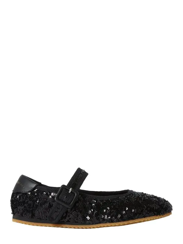 Stella McCartney Ryder Sequin Ballet Flats - Black