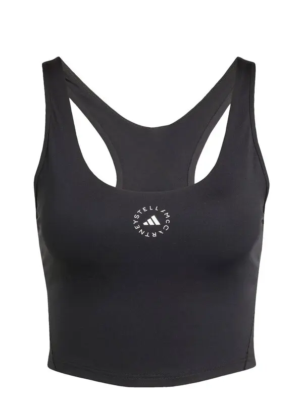 Stella McCartney Truestrength Yoga Cropped Tank - Black