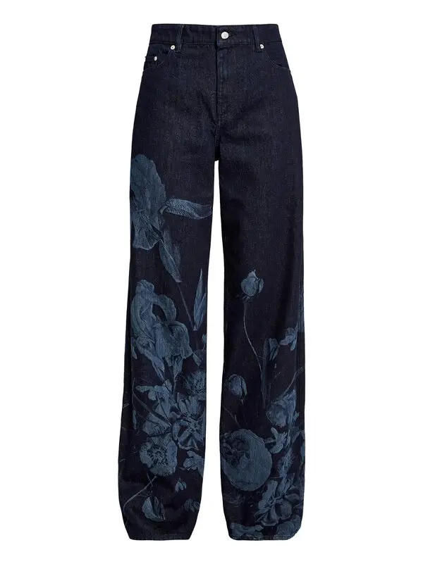 Erdem Mid-rise Straight-leg Denim Jeans - Dark Wash
