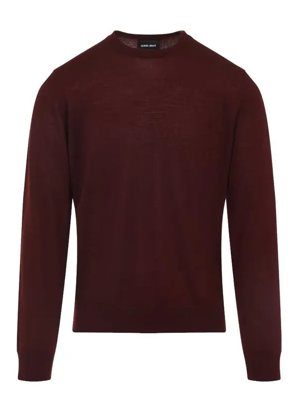 Giorgio Armani Virgin Wool Sweater - Red