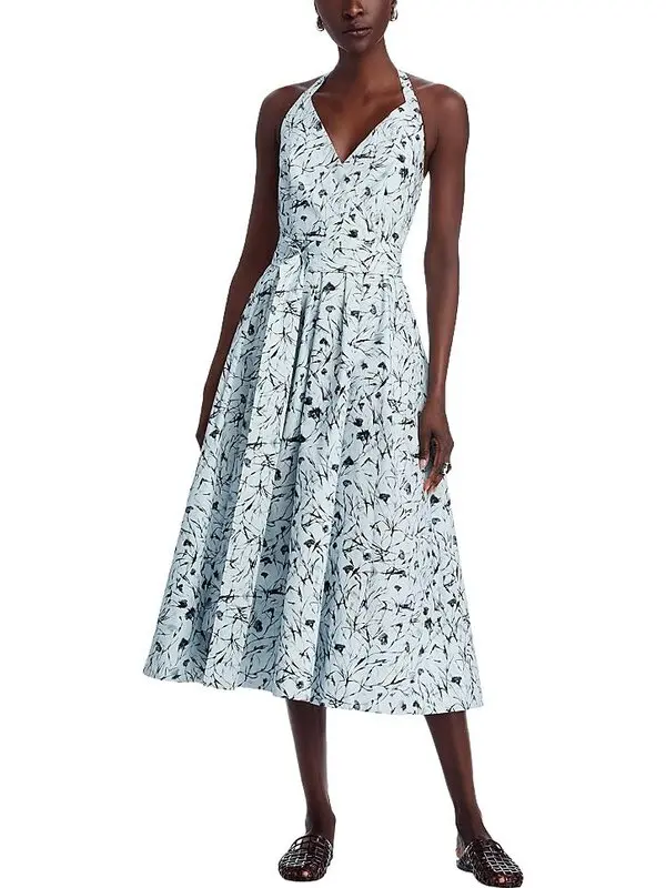Proenza Schouler White Label Ellison Dress - Frost/black