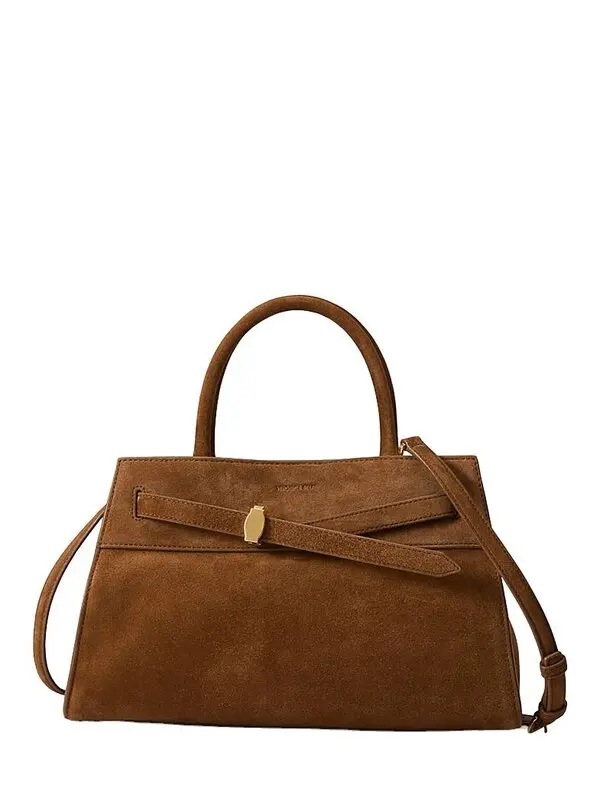 Veronica Beard Suede Dash Bag - Acorn