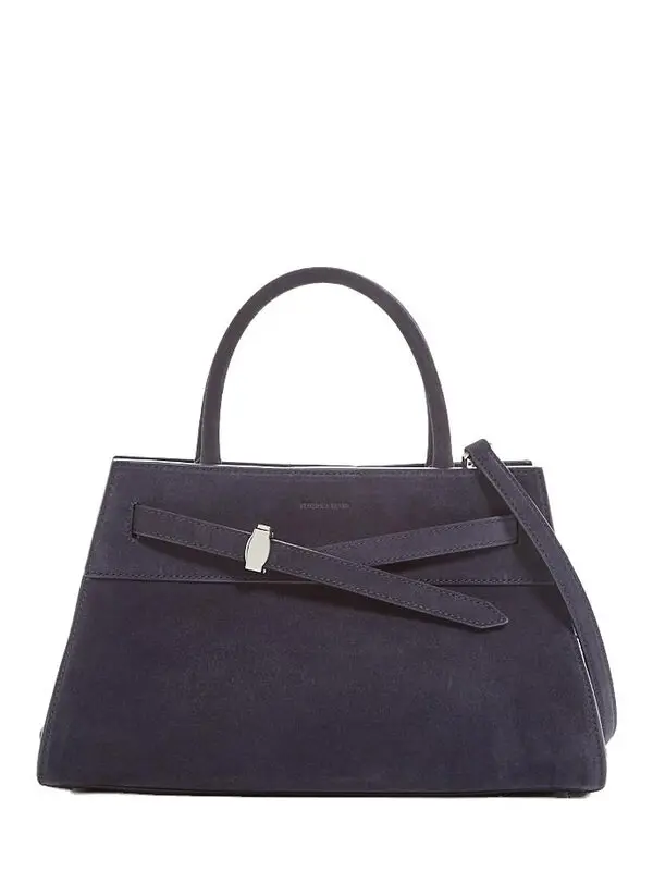 Veronica Beard Suede Dash Bag - Navy