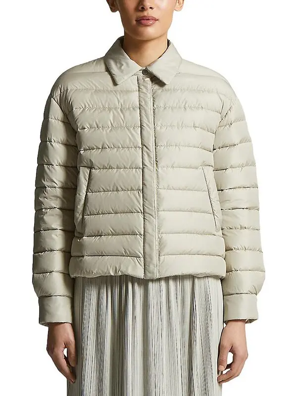 Peserico Collared Puff Jacket - Frosted Landscape