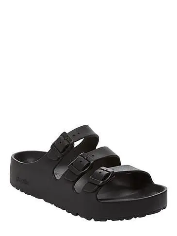 Pink Birkenstock Florida Flex Platform Eva Sandals - Black