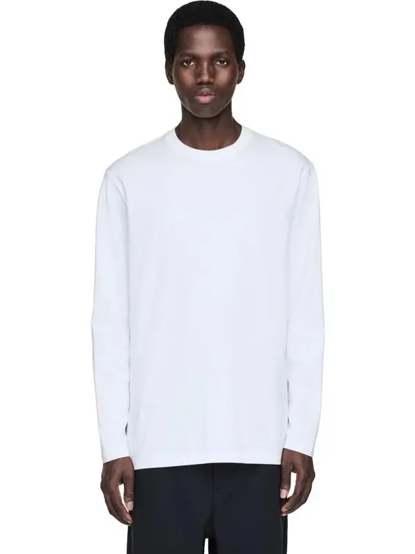 Adidas Y-3 Graphic Long Sleeve Tee - Core White