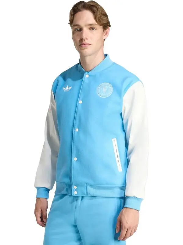 Adidas Inter Miami Cf Originals Anthem Jacket - Semi Blue Burst / White Tint