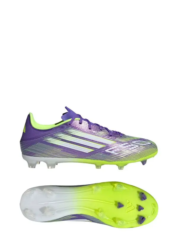 Adidas F50 League Firm/multi-ground Cleats - Purple Rush / Cloud White / Lucid Lemon