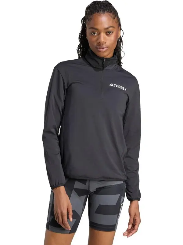 Adidas Multi Climawarm Half-zip Tech Fleece Jacket - Black