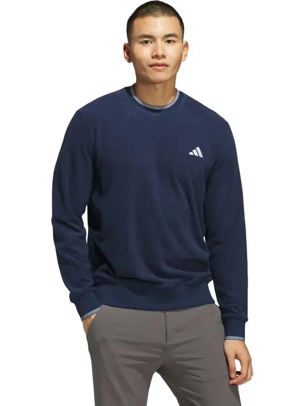 Adidas Ultimate365 Tour Crewneck Sweatshirt - Collegiate Navy