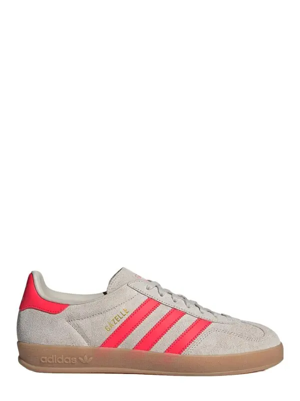 Adidas Gazelle Indoor Sneakers - Beige / Lucid Red / Cloud White