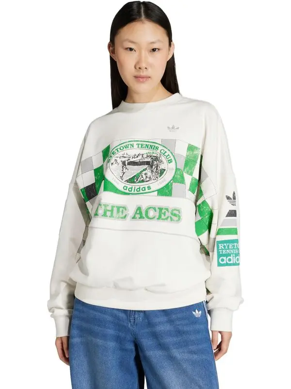 Adidas Archive Court Sweatshirt - Cloud White