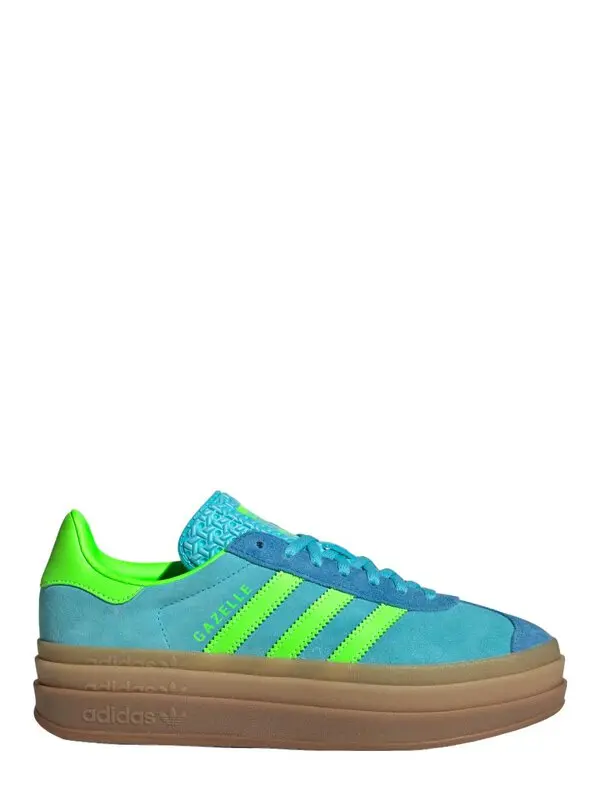 Adidas Gazelle Bold Sneakers - Blue Glow / Solar Green / Bright Blue
