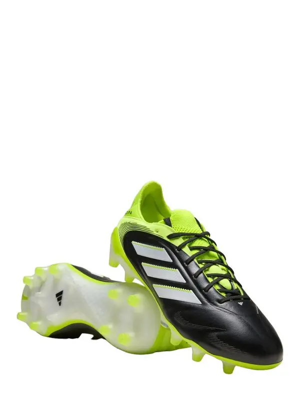 Adidas Copa Pure 3 Elite Firm Ground Cleats - Core Black / Cloud White / Lucid Lemon