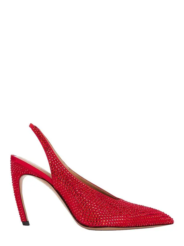 Attico Viper Slingback Pump - Red