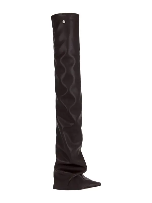 Attico Robin Over The Knee Boot - Brown