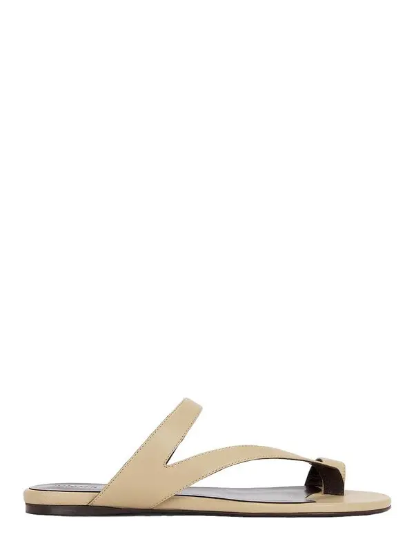 Khaite Aimee Flat Sandal - Nude