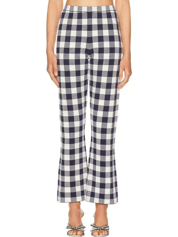 SEROYA Talia Pant - Classic Navy Gingham