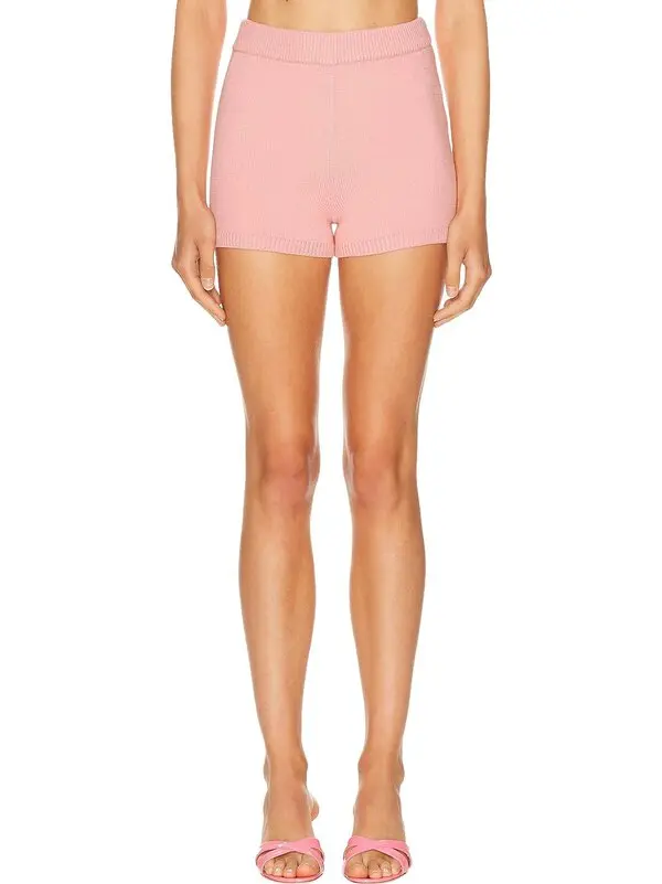 SEROYA Messa Knit Short - Peach Pink