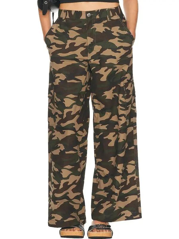 Sandy Liang Sorano Pant - Olive Multi