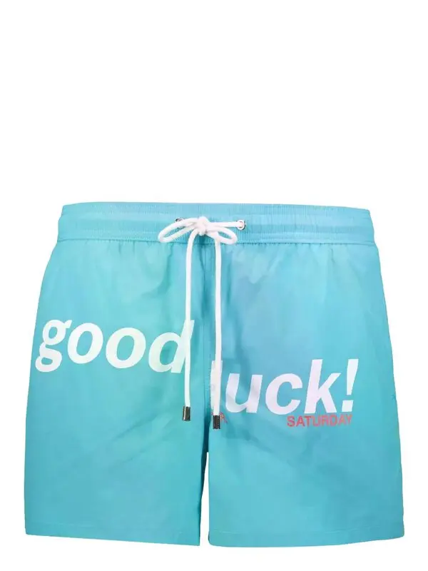 MR. SATURDAY Drawstring Swim Shorts - Blue