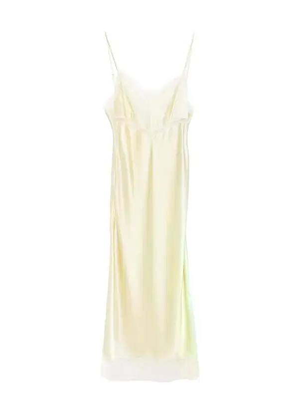 Kiki De Montparnasse Tiered Slip Dress - Yellow