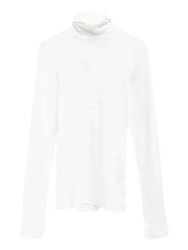 FLORE FLORE Long-sleeve Turtleneck Top - White