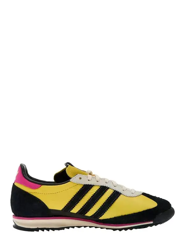 Adidas Sl 72 Og Three-stripe Leather Sneakers - Yellow