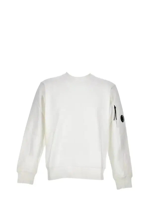 C.P. COMPANY Pocket-detail Crew-neck Sweatshirt - White