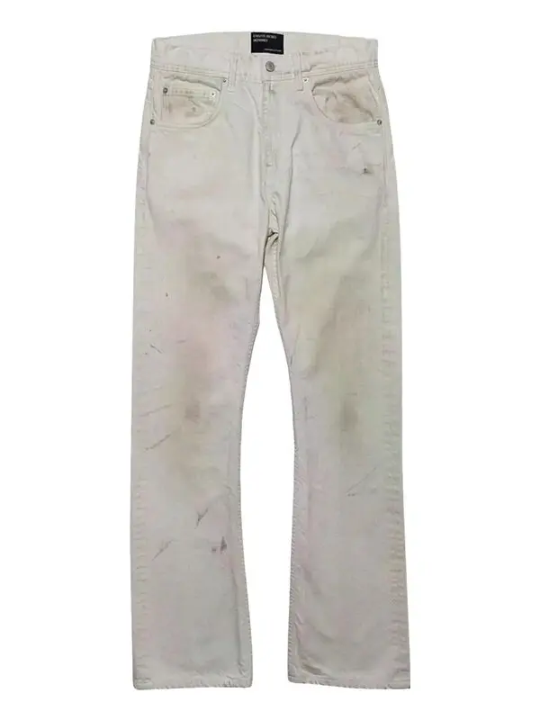 Enfants Riches Déprimés Distressed Cotton Jeans - Neutrals