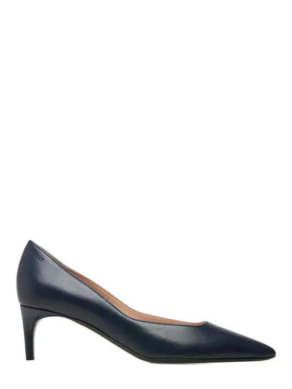 Bally Leather Pointed-toe Heeled Pumps - Blue