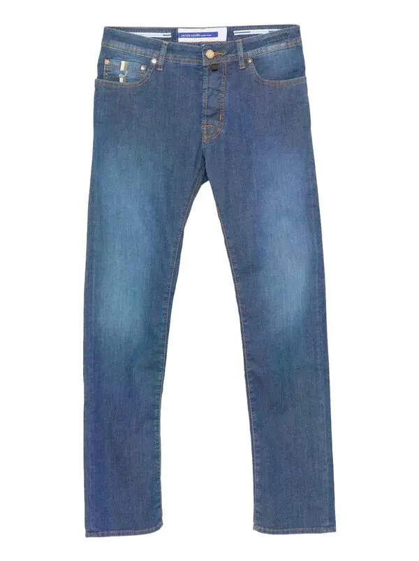 Jacob Cohen Slim-fit Jeans With Pocket Detail - Blue