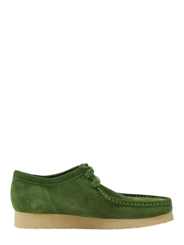 Clarks Wallabee Suede Shoes - Green