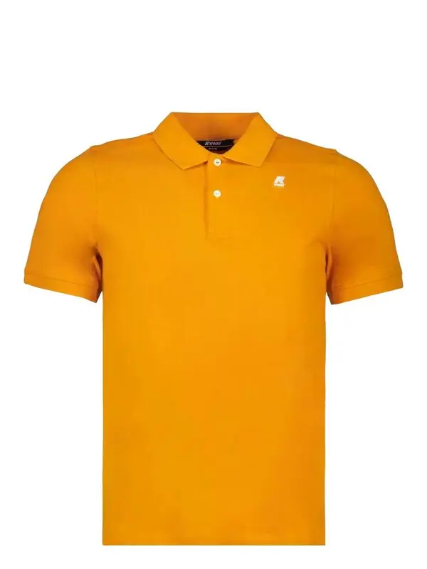 K-WAY Vinnie Two-button Logo Polo Shirt - Orange