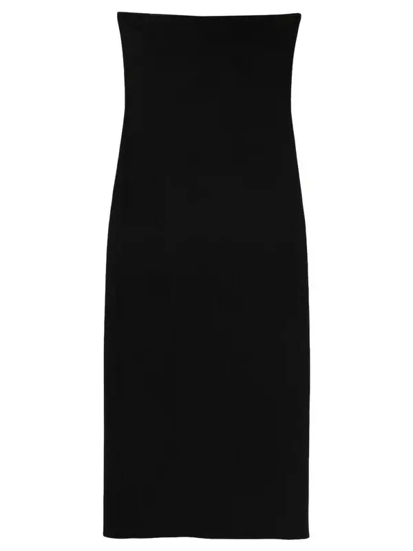 ANINE BING Strapless Midi Dress - Black