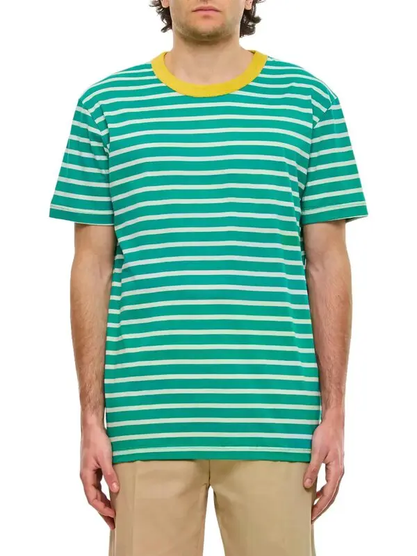 Howlin' Striped-print Crew-neck T-shirt - Green