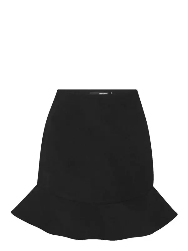 ROTATE BY BIRGER CHRISTENSEN Mini Skirt With Ruffle Hem - Black