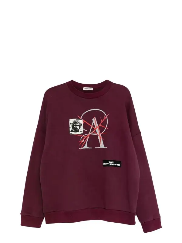 UNDERCOVERISM Graphic-print Crewneck Sweatshirt - Red