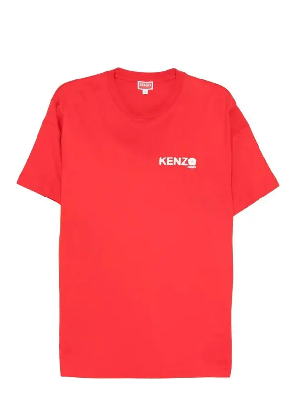 Kenzo Logo-detail Cotton T-shirt - Red