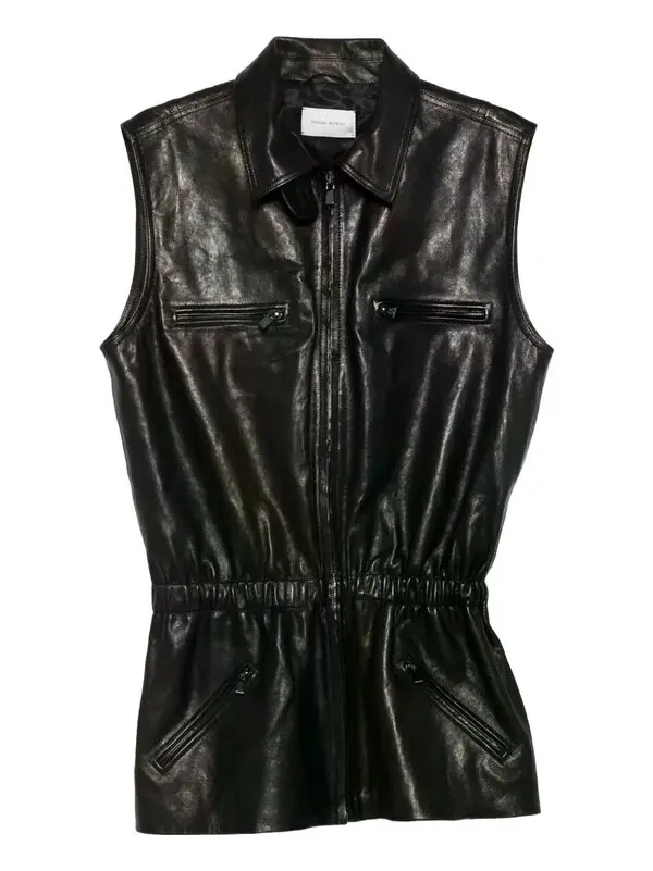 Magda Butrym Sheepskin Waistcoat - Black