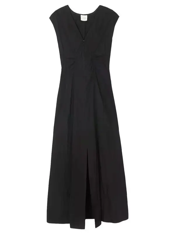 ALYSI V-neck Maxi Dress - Black