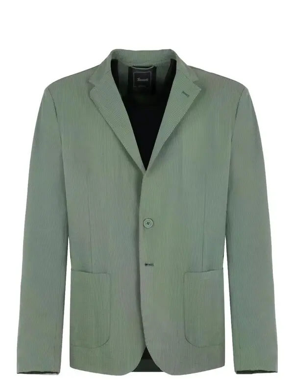 Herno Single-breasted Lapel Blazer - Green