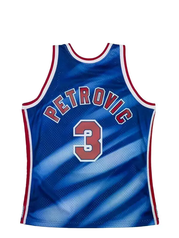 Mitchell & Ness Drazen Petrovic Nets Jersey - Blue