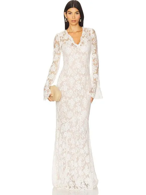 STONE COLD FOX X Grace Gown - Ivory
