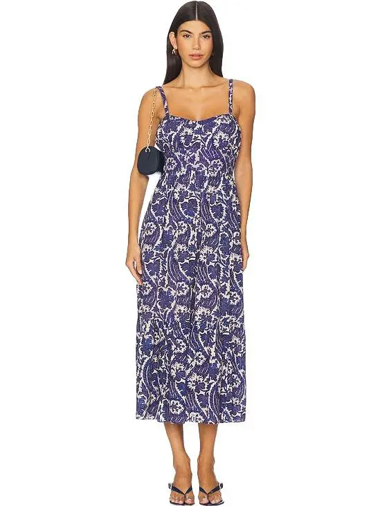 Ulla Johnson Nadine Cami Midi Dress - Ocean
