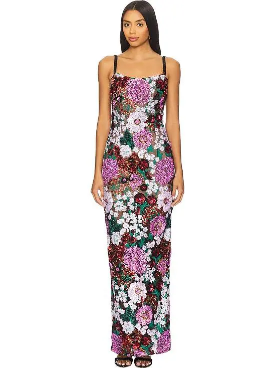 BRONX AND BRONCO Dahlia Gown - Pink Multi