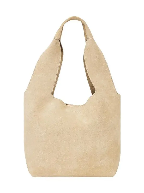 Veronica Beard Suede Sling Bag - Latte