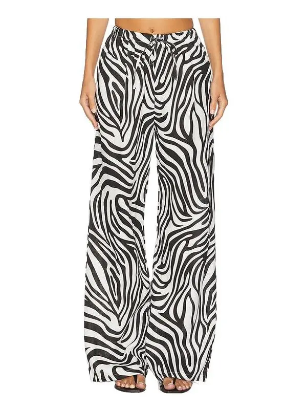 AEXAE Drawstring Pant - Zebra